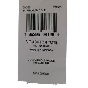 Coach | Bags | Coach Signature Ashton Logo Totebag Nwt Kahkisaddle ...